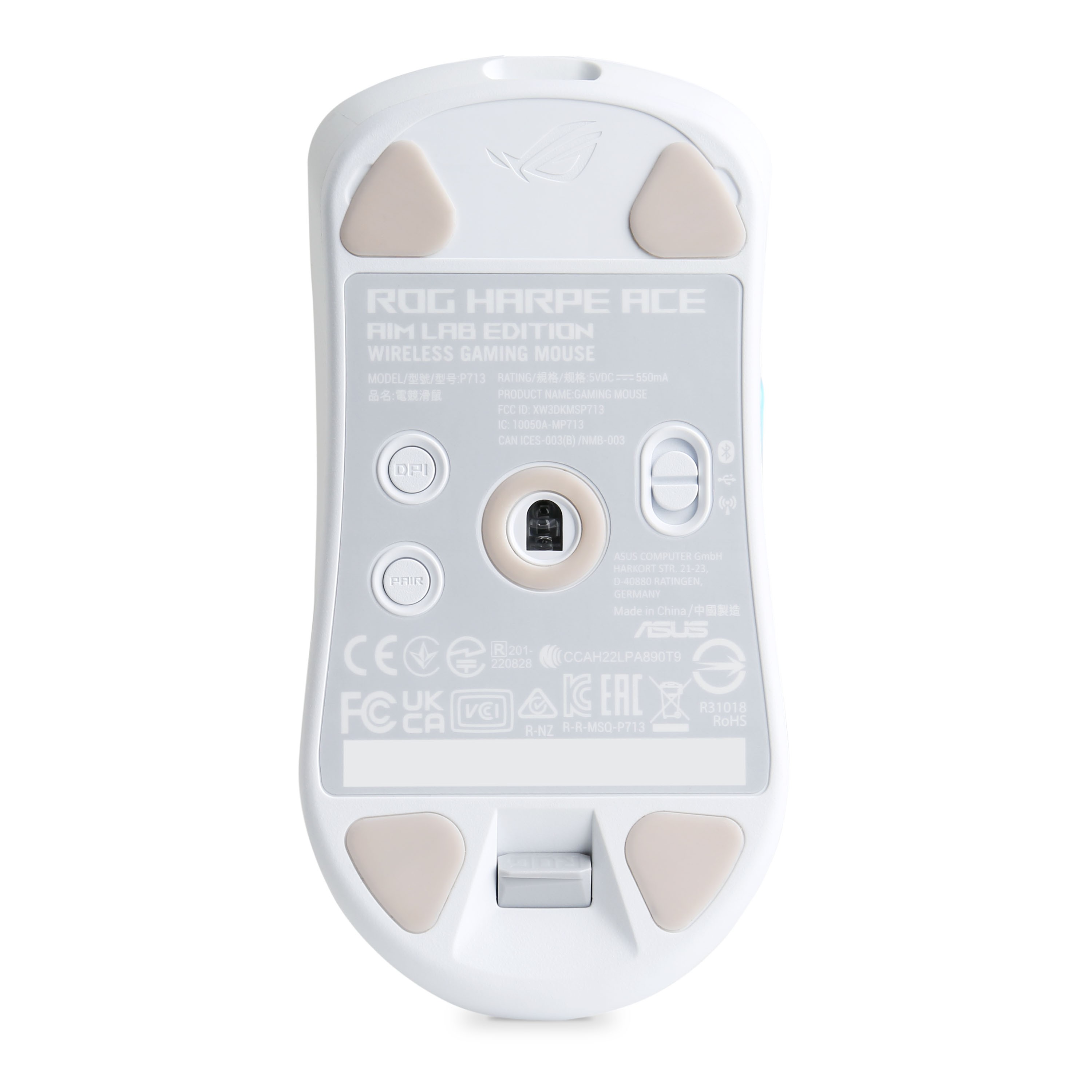 ASUS ROG Harpe Ace Aim Lab Edition Gaming Mouse, white