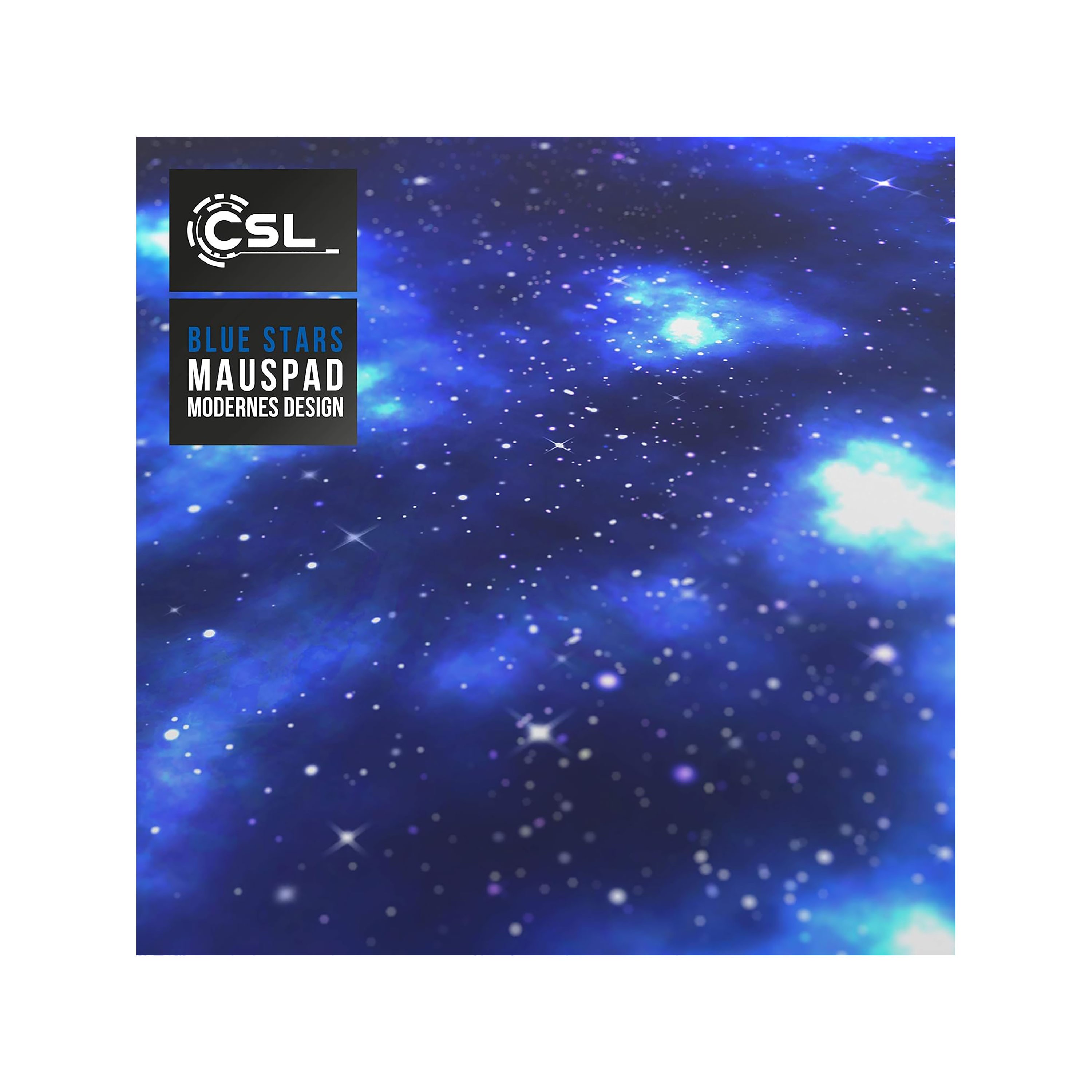 CSL Titanwolf Blue Stars XXL mouse pad, black