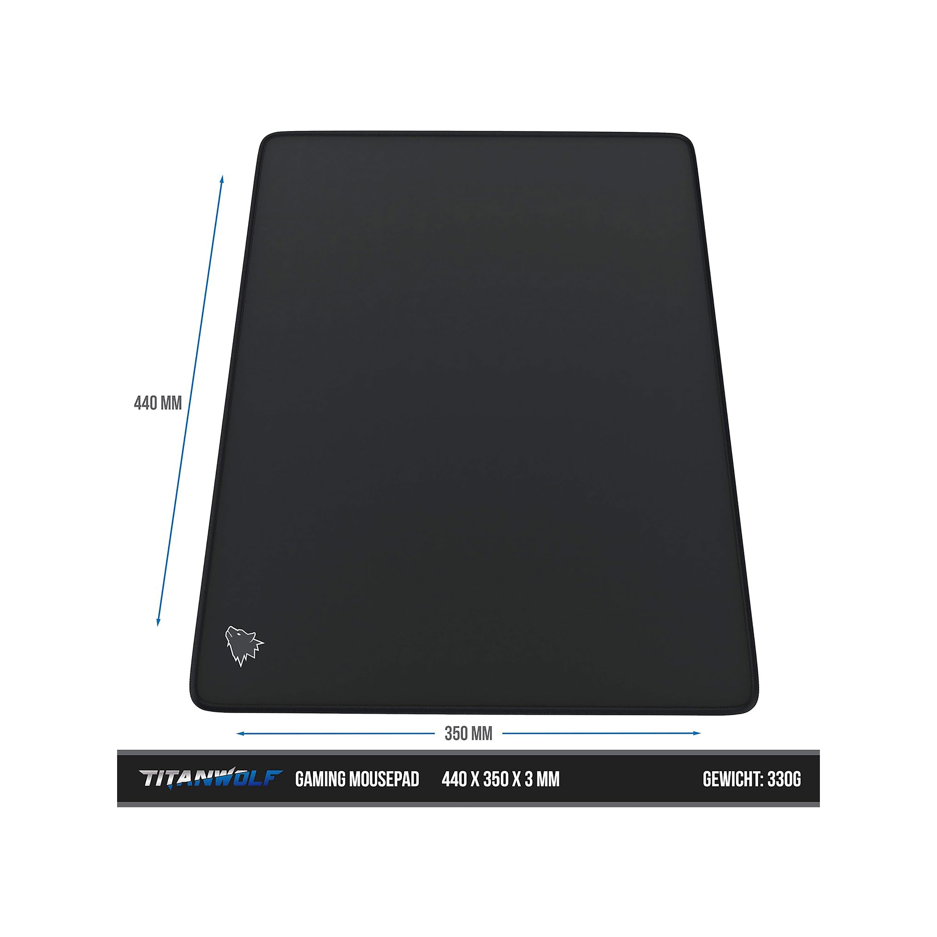CSL Titanwolf XL mouse pad, black