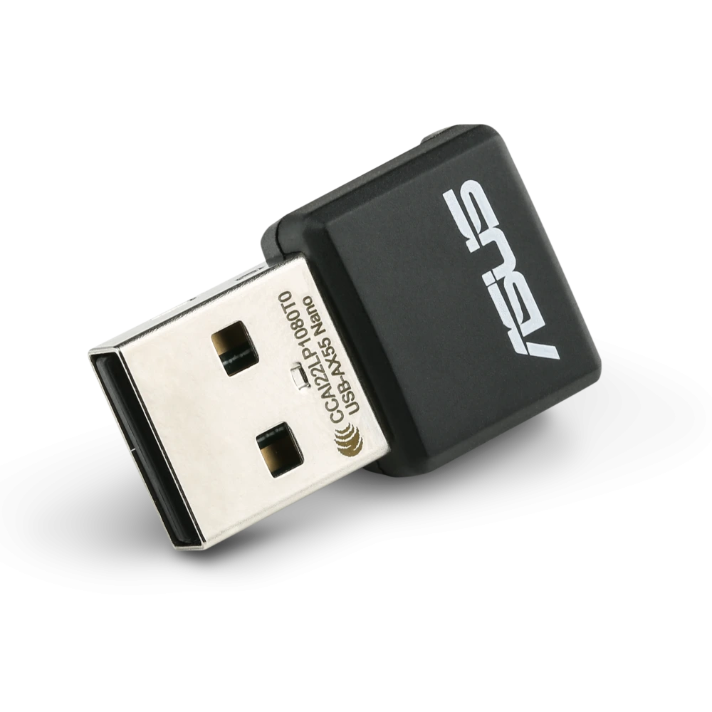 WiFi USB stick 1800 MBit/s (600 MBit/s @ 2.4 GHz) - ASUS USB-AX55 Nano