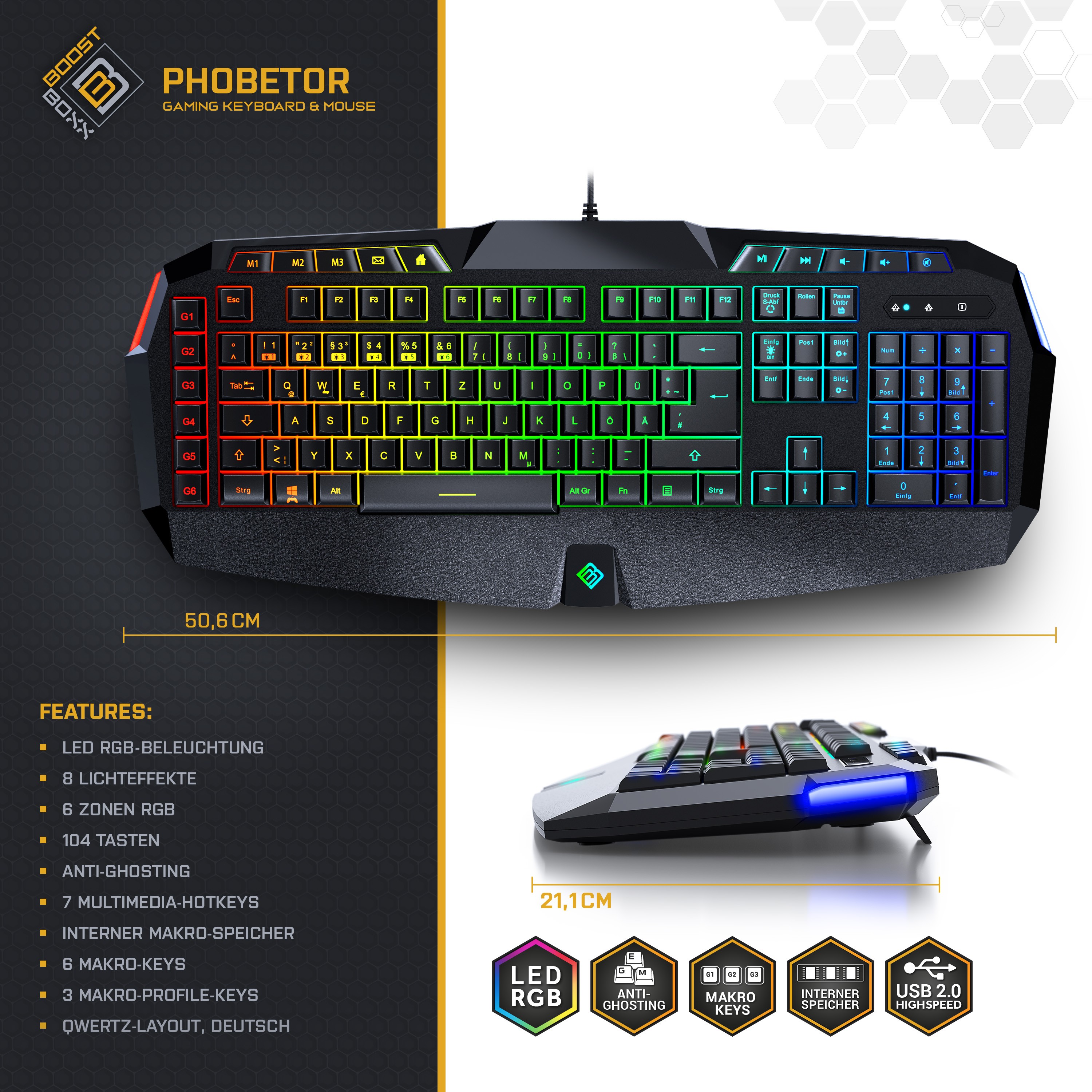 BoostBoxx Phobetor Gaming Desktop